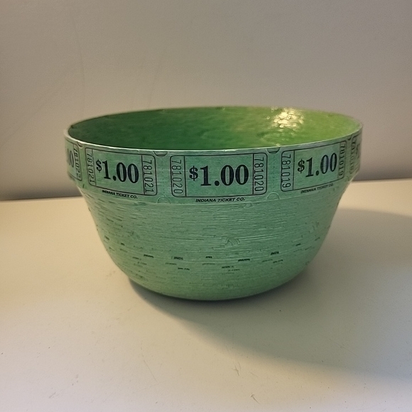 Accents | Vintage Handcrafted Raffle Ticket Bowl | Poshmark